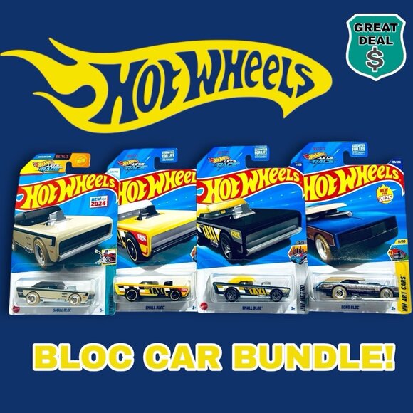Hot Wheels | Toys | Hot Wheels Bloc Car Bundle Set Of 4 Small Bloc Long ...
